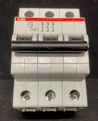 ABB S203 D40 3-Pole Circuit Breaker | Garden City Plastics